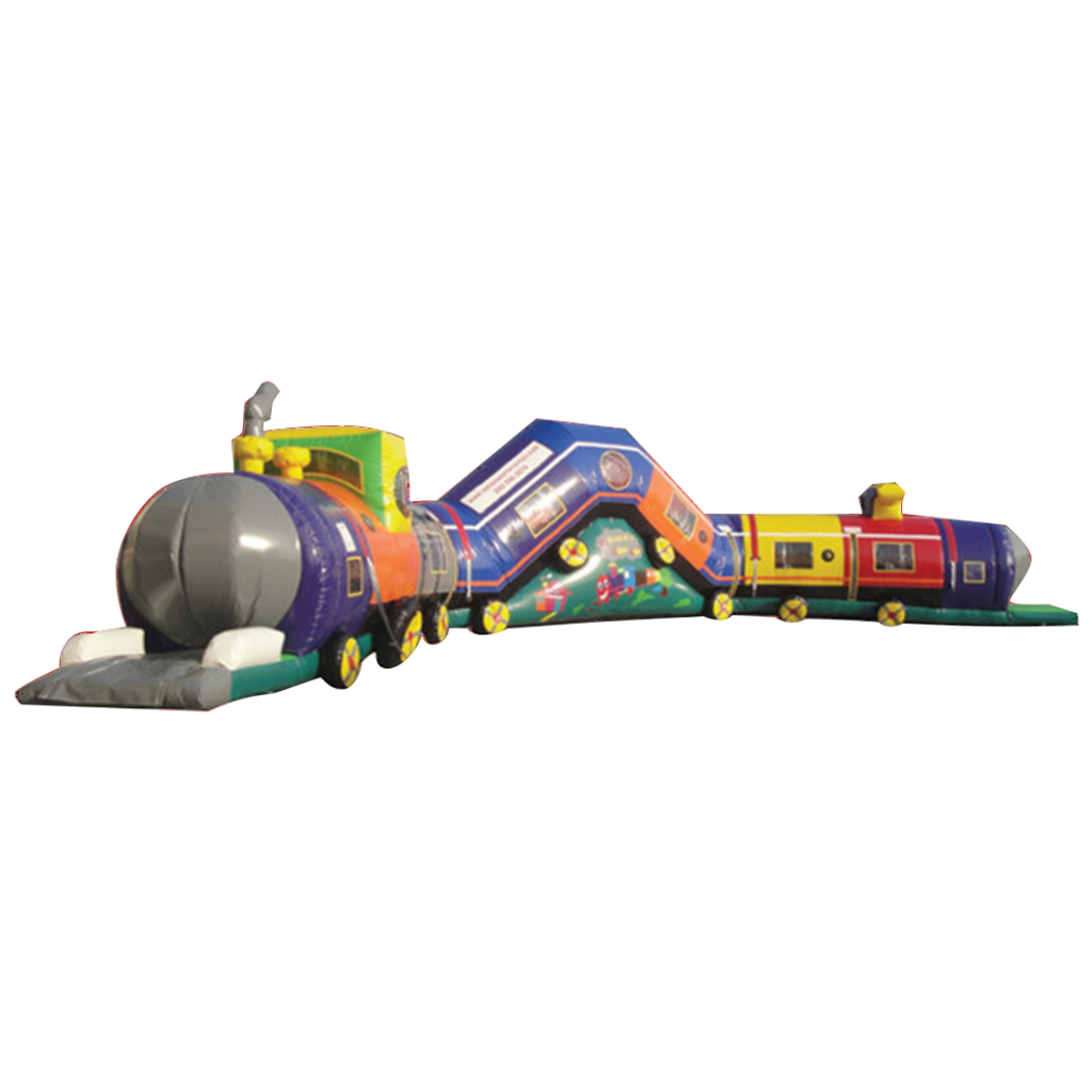 Inflatable Train Obstacle Course - Backyard Inflatables
