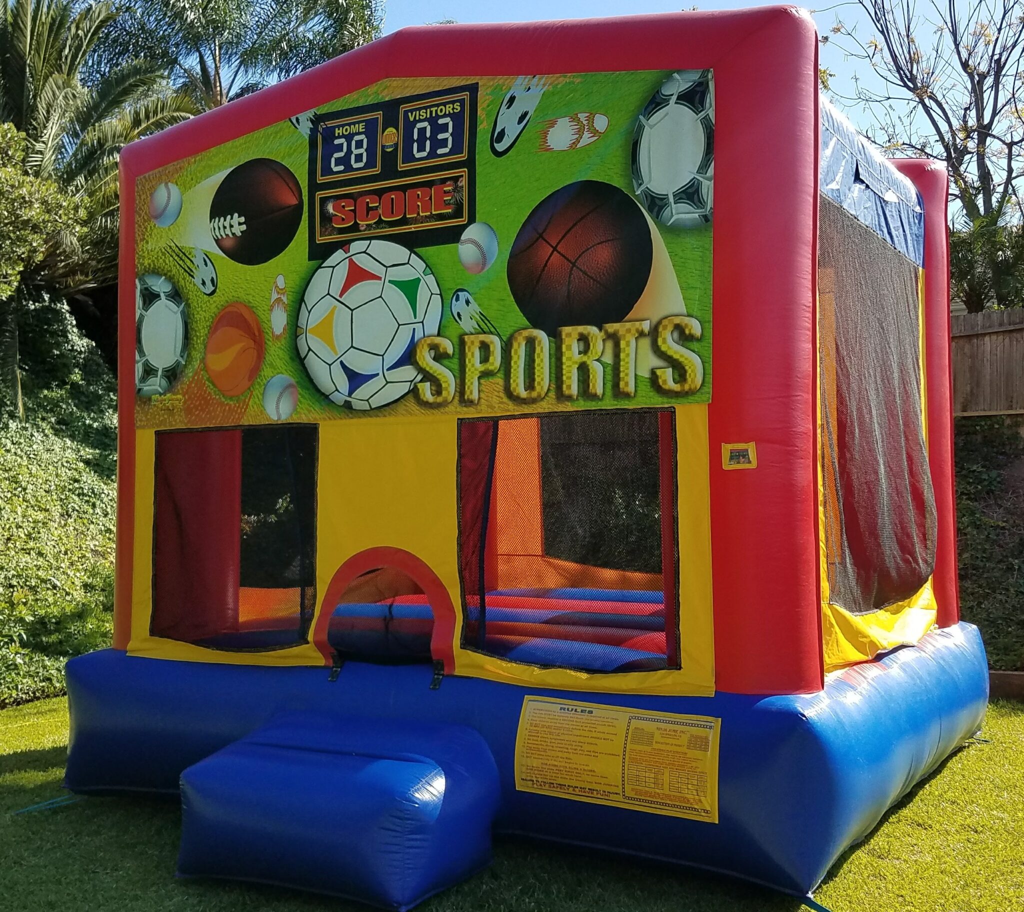 Sports Moon Bounce - Backyard Inflatables